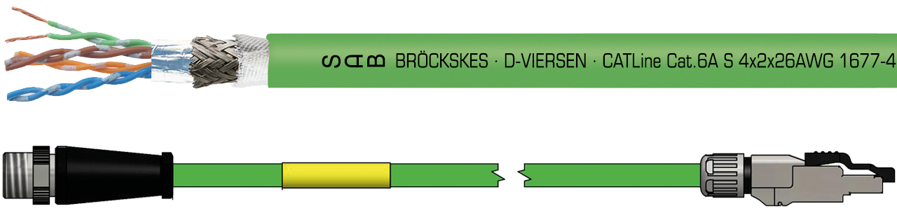 CAT 6 /CAT 6A cable for high flexible use