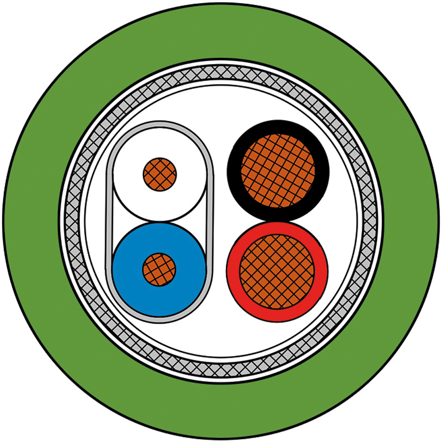 Single Pair Ethernet (SPE) Cable with Power Supply - SPE Hybrid